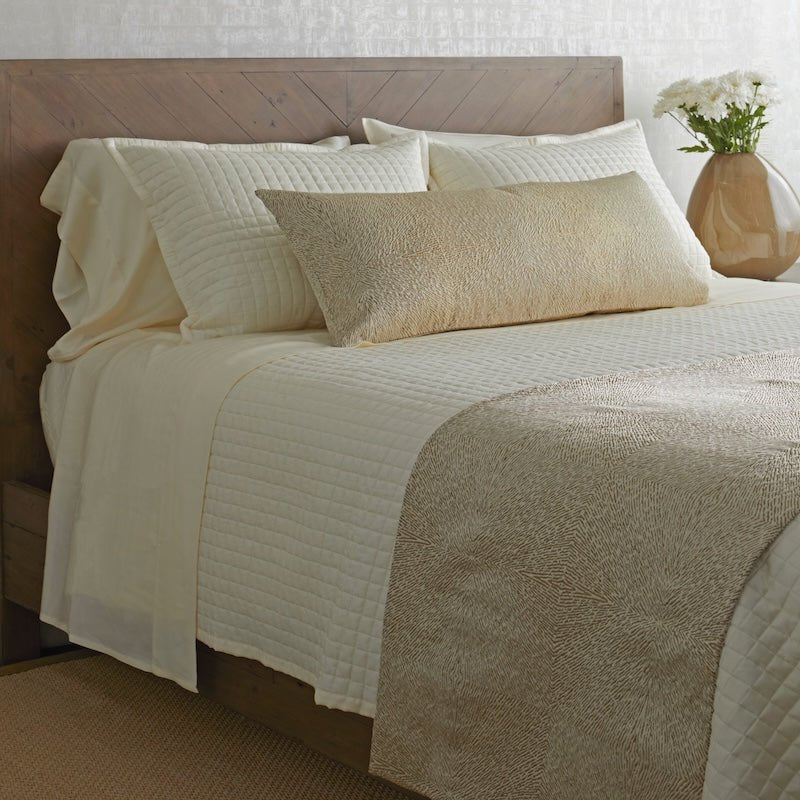 Array Bed Finisher Set in Pumice and Gold by Ann Gish – FIG LINENS AND HOME