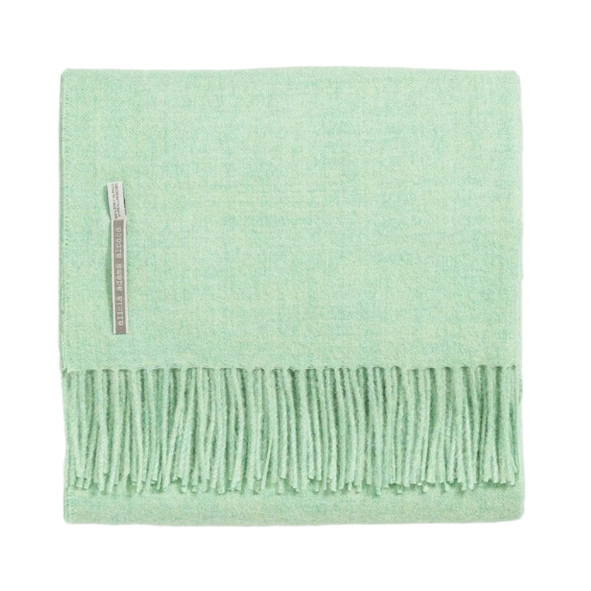 Alicia Adams Alpaca Throw in Jade Solid | Luxury Throws – FIG LINENS AND HOME