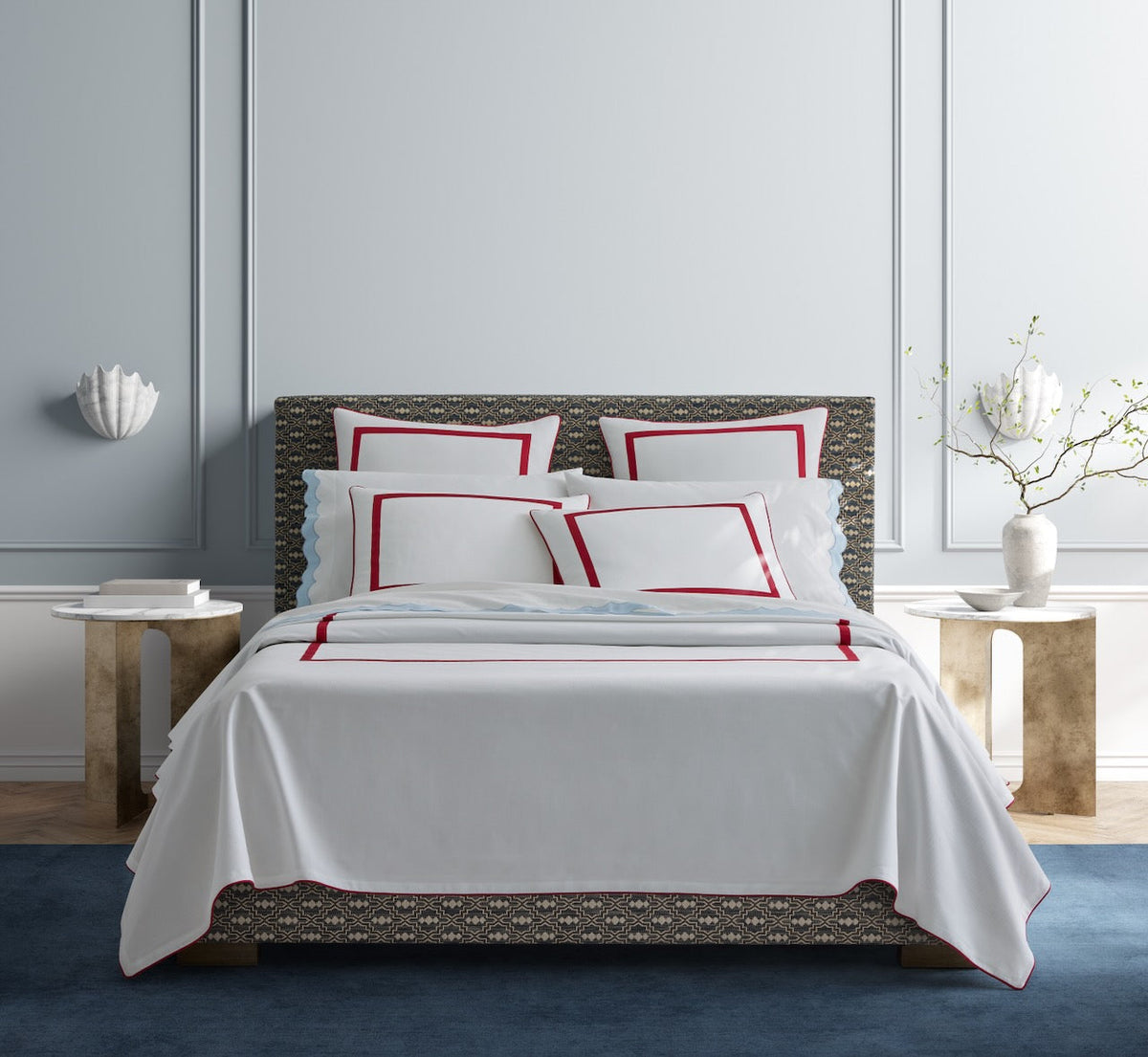 Matouk Louise Bedding | Pique Cotton and Percale Cotton Luxury Linens ...