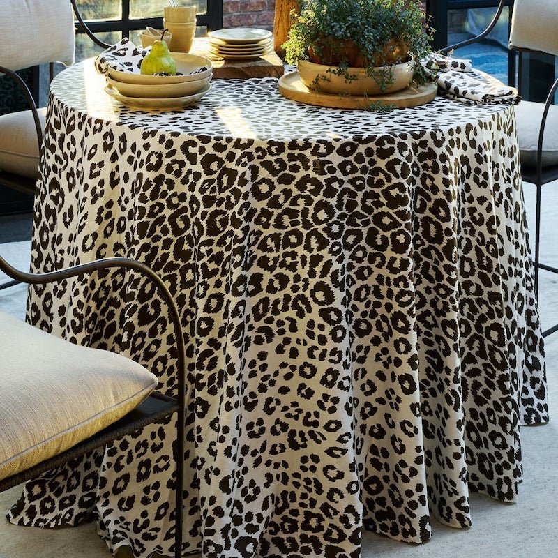 Iconic Leopard Table Linens by Matouk - Tablecloths & Napkins – FIG ...