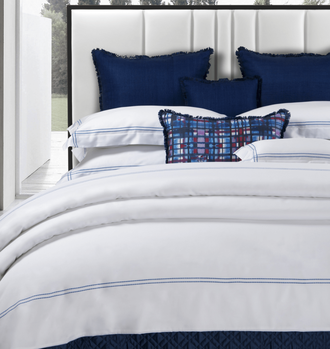 Lajatico Embroidery Luxury Bedding | Dea Linens at Fig Linens – FIG ...