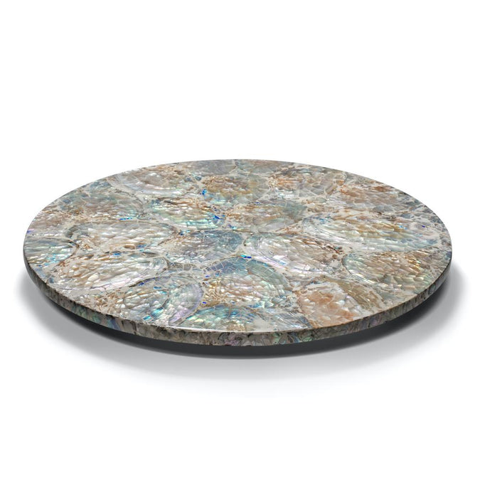 Mother of Pearl Natural Revolving Tray | LaDorada Lazy Susan – FIG ...