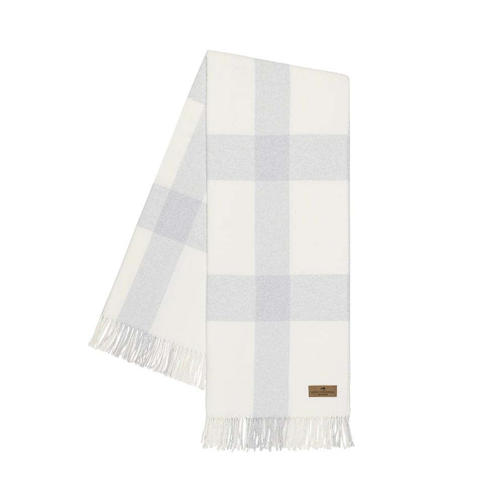 Silver Wellington Plaid Throw by Lands Downunder – FIG LINENS AND HOME