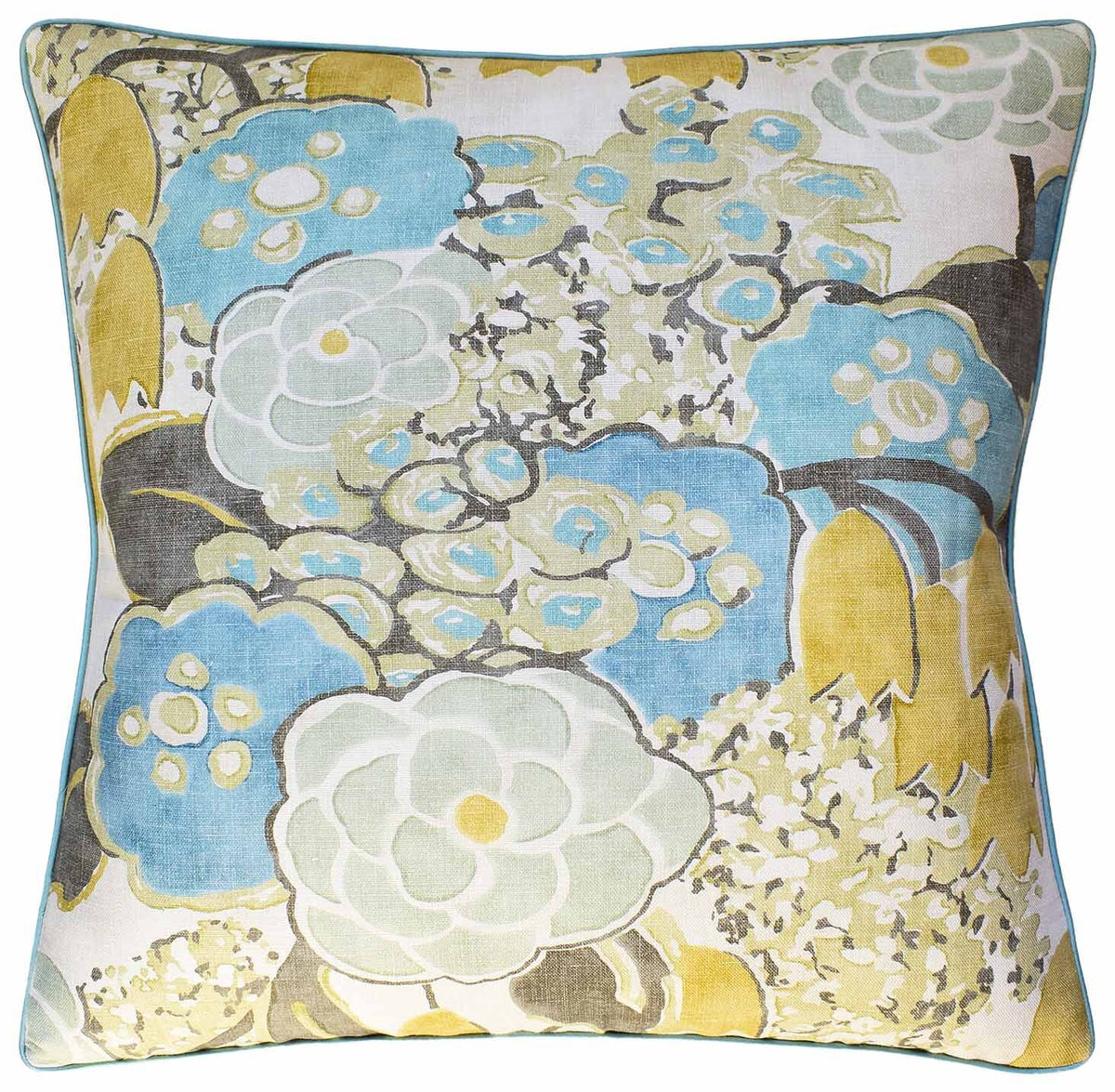 Laura Sage & Gold Decorative Pillow | Ryan Studio Throw Pillows - FIG ...