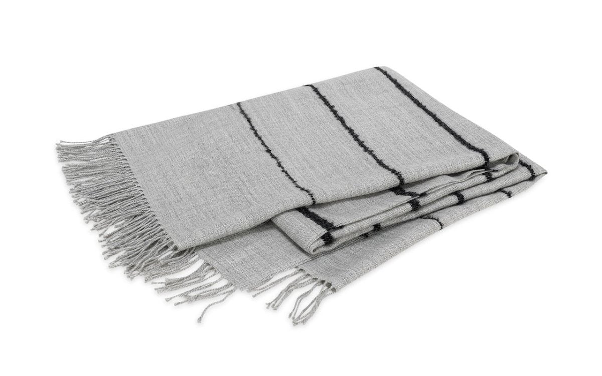Amelia Stripe Pearl Throw | Matouk Alpaca Throws at Fig Linens – FIG ...