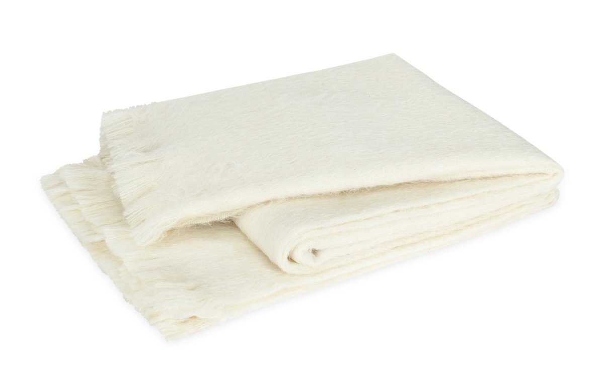 Matouk Throw - Bruno Parchment Alpaca Blankets at Fig Linens and Home ...