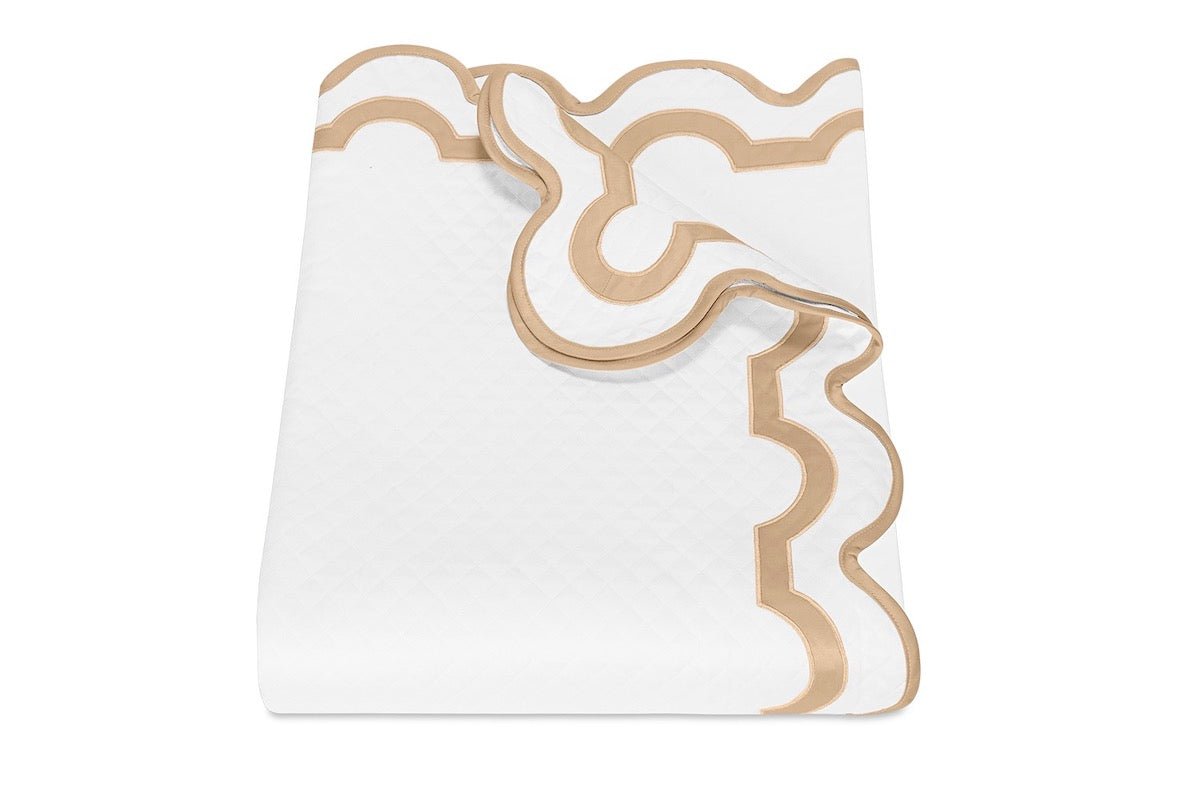 Matouk Mirasol Matelasse Chamagne Coverlet | Fig Linens and Home – FIG ...