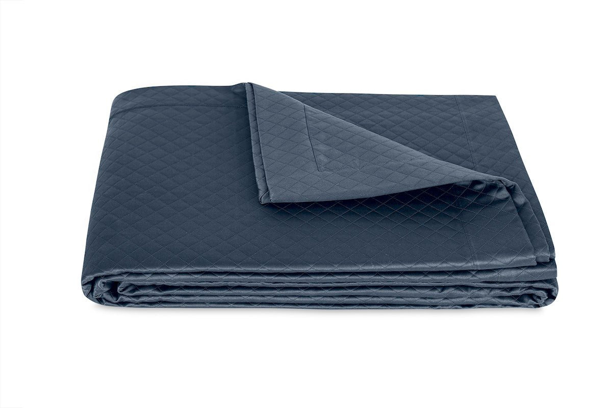 Matouk Petra Prussian Blue Matelasse Coverlets – FIG LINENS AND HOME