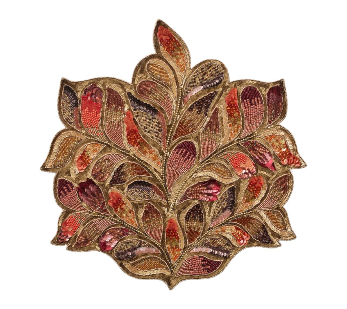 Maple Hues Placemat in Brown & Orange Set of 2 by Kim Seybert – FIG ...