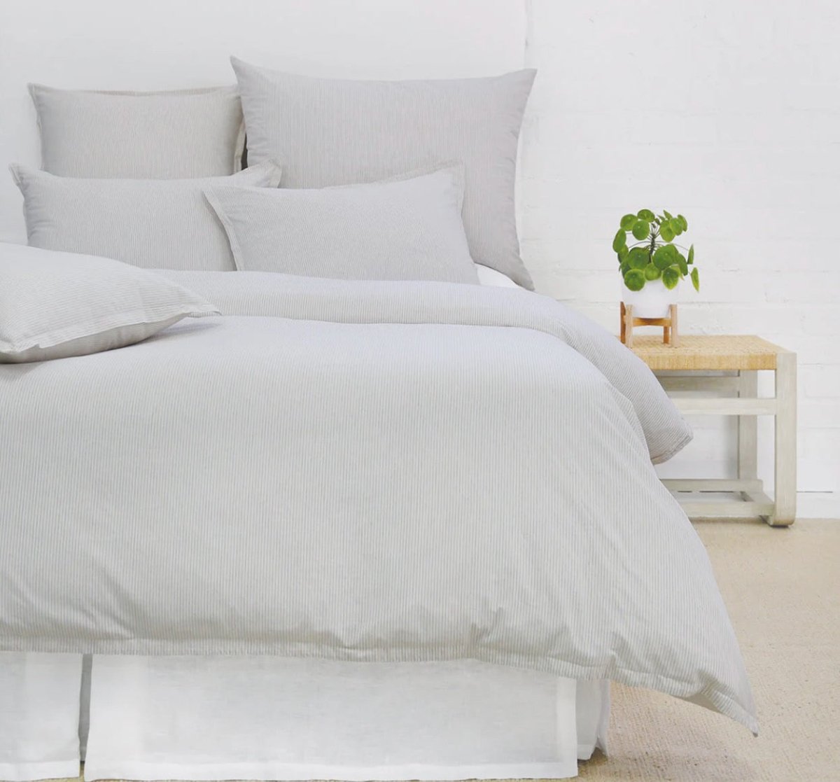 Luke Light Blue Bedding by Pom Pom at Home – FIG LINENS AND HOME