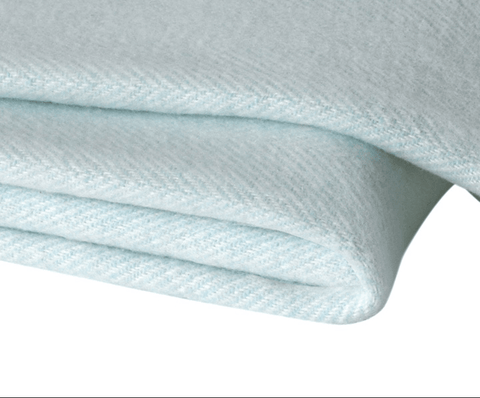 Italian Herringbone Ice Blue Throw by Lands Downunder – FIG LINENS AND HOME