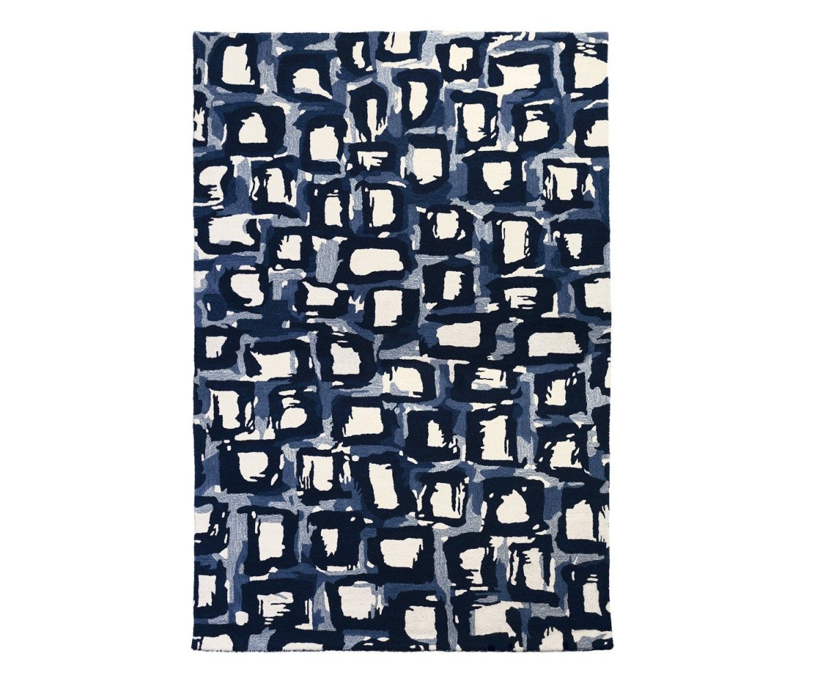 Astia Indigo Blue Rug in 3 Sizes | William Yeoward Floor Rugs - FIG ...