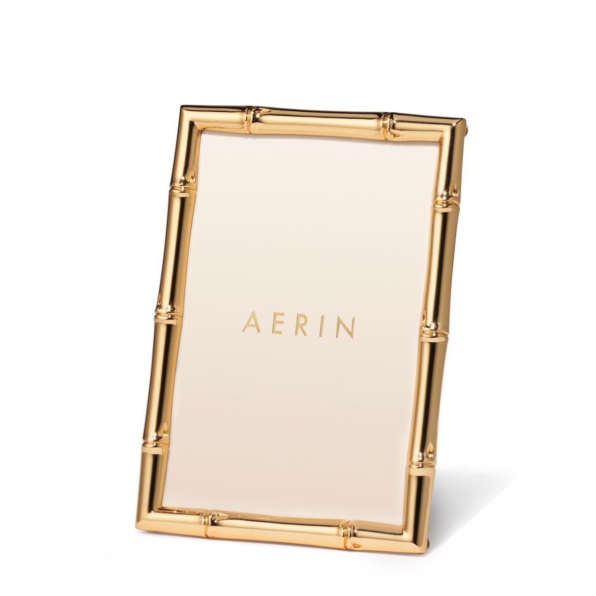 AERIN Ava Bamboo Frame for 4 x 6 Photo | Brass Plated Picture Frame ...