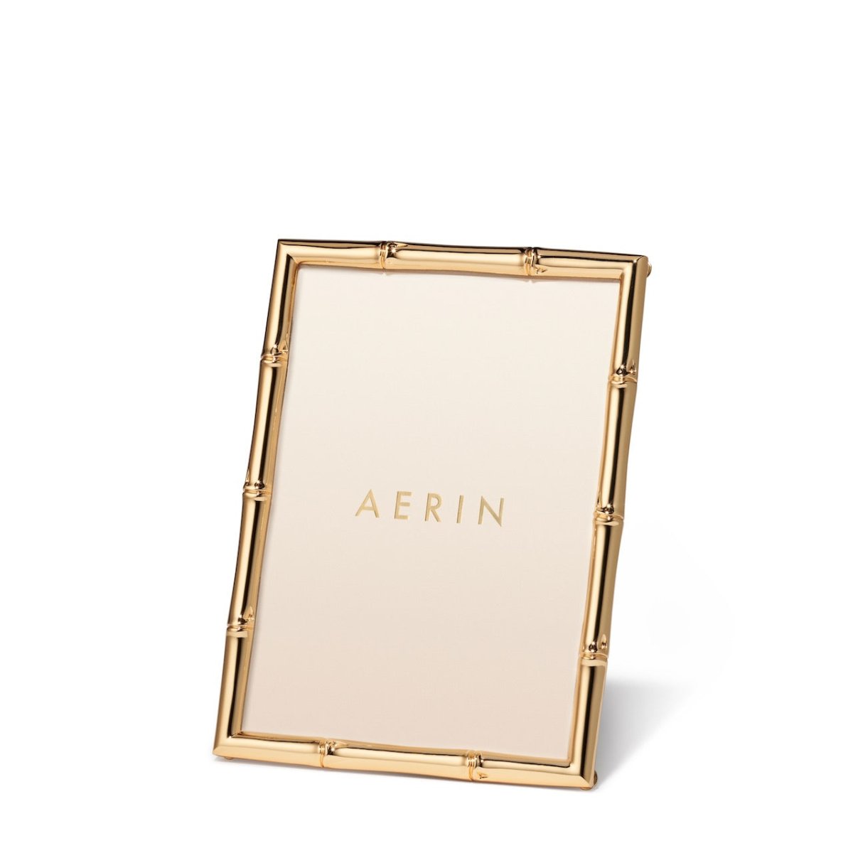 AERIN Ava Bamboo Frame for 5 x 7 Photo | Brass Plated Picture Frame ...