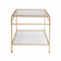 Amos Gold Two Tier Square Table by Worlds Away | Fig Linens – FIG ...