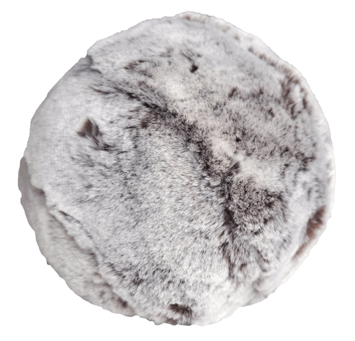 Chestnut Faux Fur Snowball Pillow by Evelyne Prélonge | Fig Linens ...