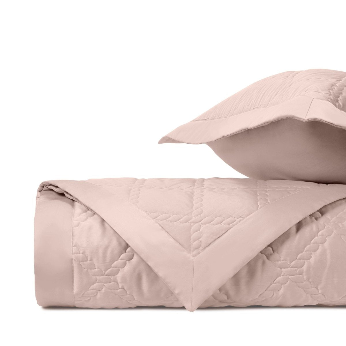 Liberty Quilted Light Pink | Home Treasures Coverlets – FIG LINENS AND HOME
