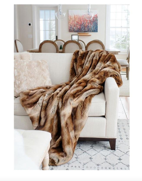 Fisher Faux Fur Throw by Fabulous Furs | Fig Linens – FIG LINENS AND HOME