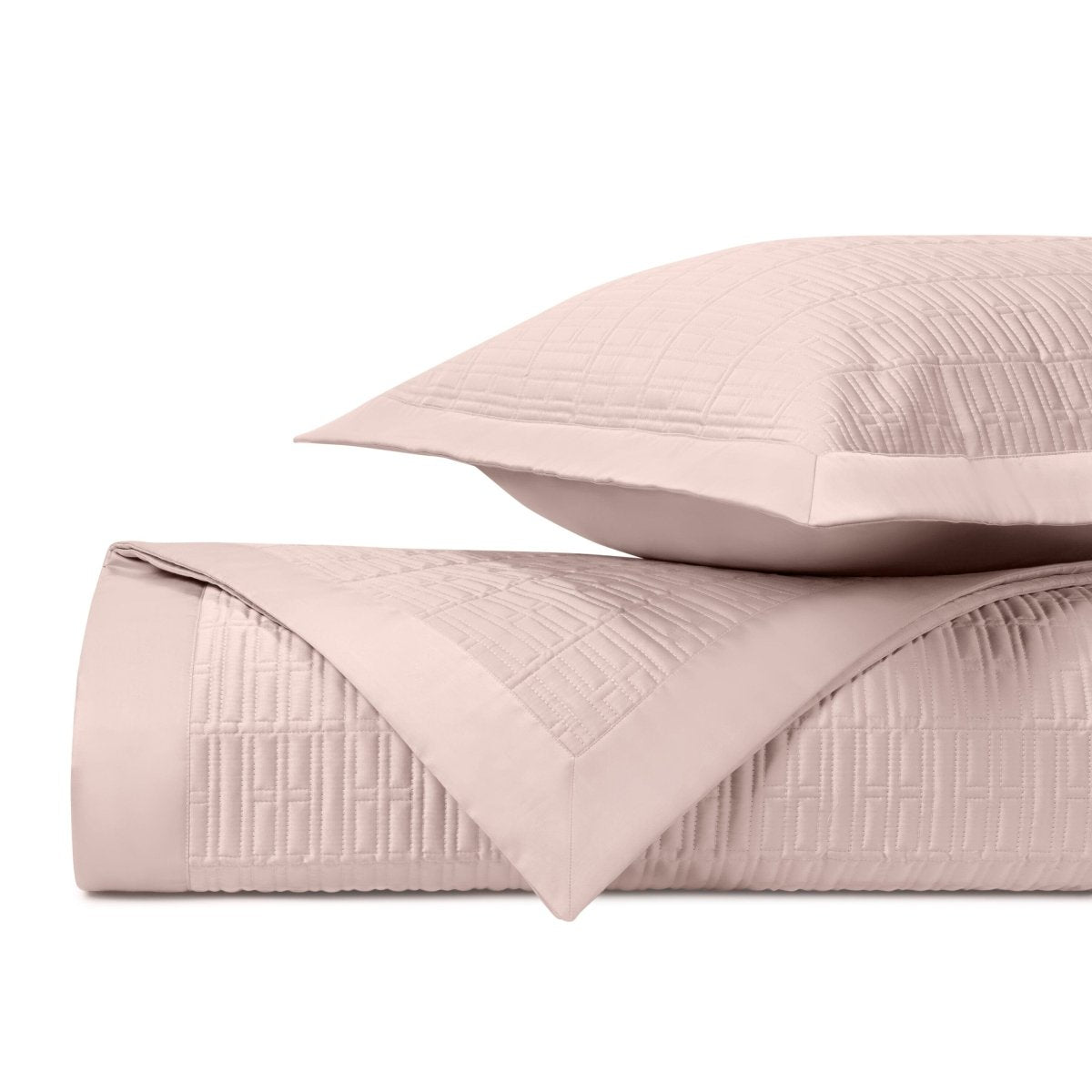Sydney Quilted Light Pink | Home Treasures Coverlets – FIG LINENS AND HOME