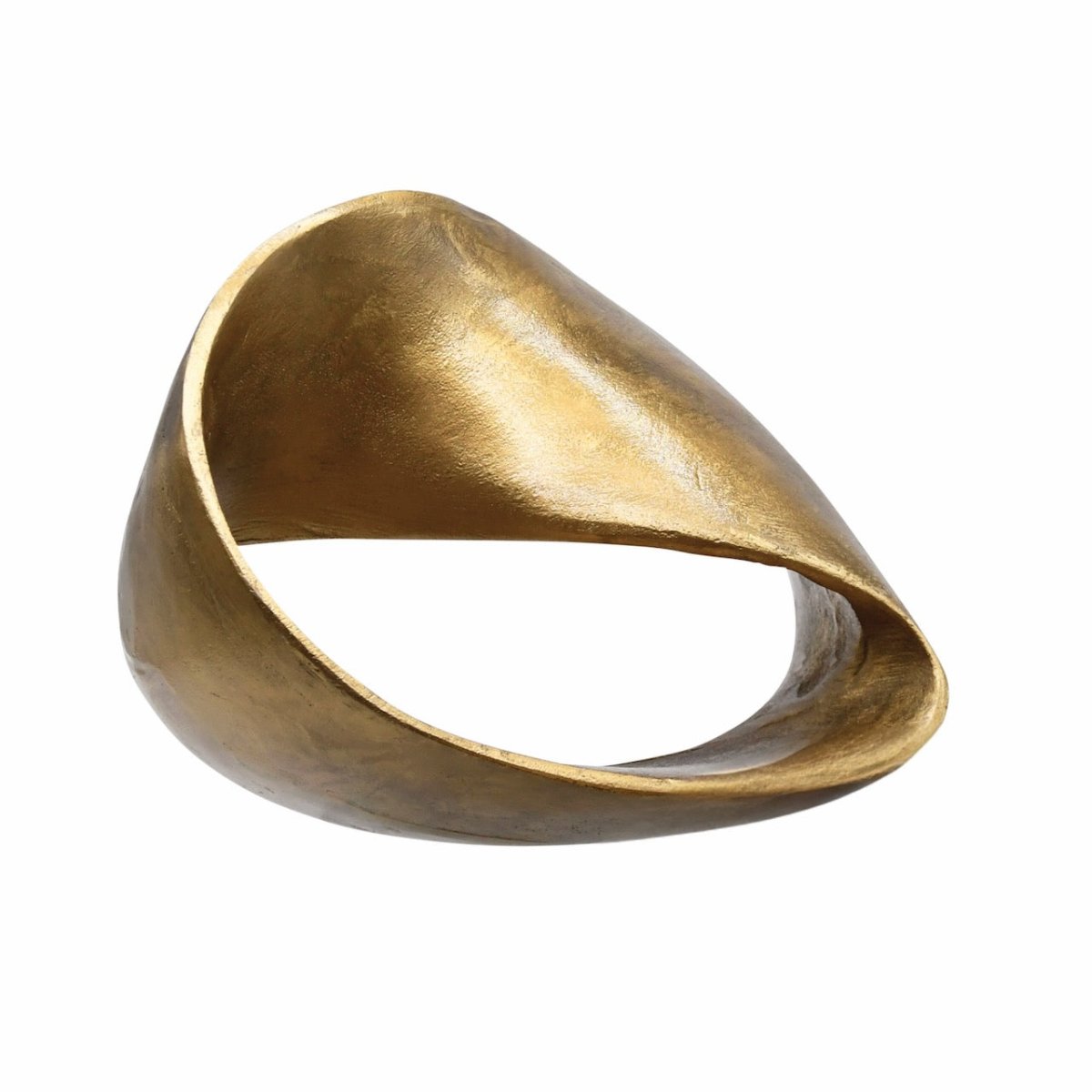 Ruben Large Sculpture by Worlds Away | Brass-Finish Abstract Design ...