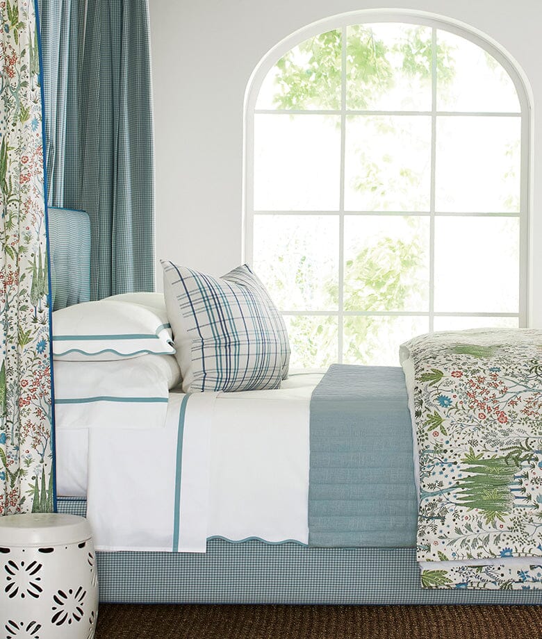Lowell Aqua Bedding by Legacy Home | Fig Linens – FIG LINENS AND HOME