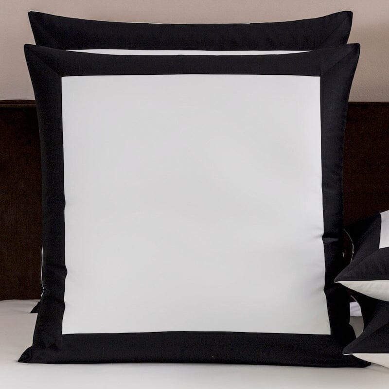 Frette Bold Bedding in Milk and Black | Fig Linens and Home - FIG ...
