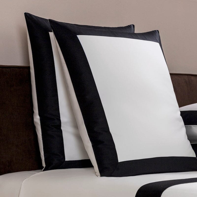 Frette Bold Bedding in Milk and Black | Fig Linens and Home - FIG ...
