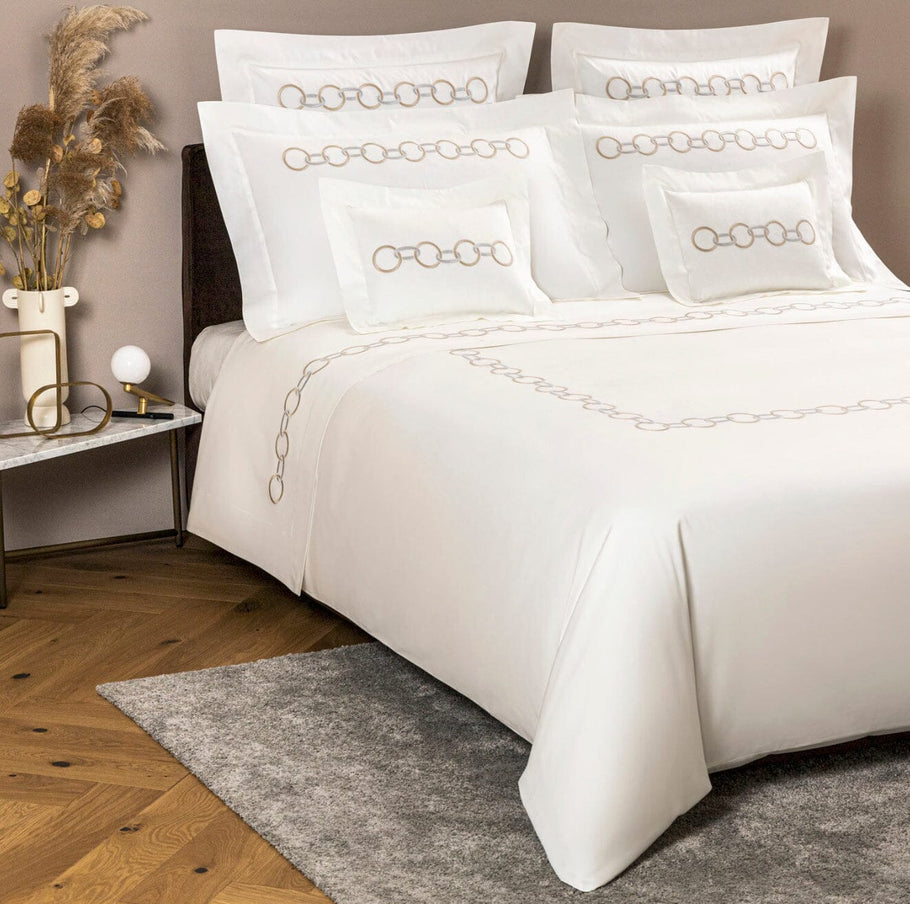Links Embroidery Bedding | Frette Luxury Linens – FIG LINENS AND HOME