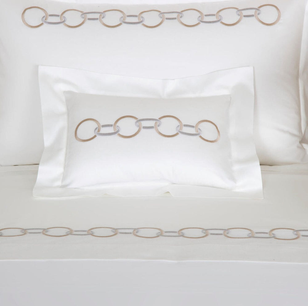 Links Embroidery Bedding | Frette Luxury Linens - FIG LINENS AND HOME