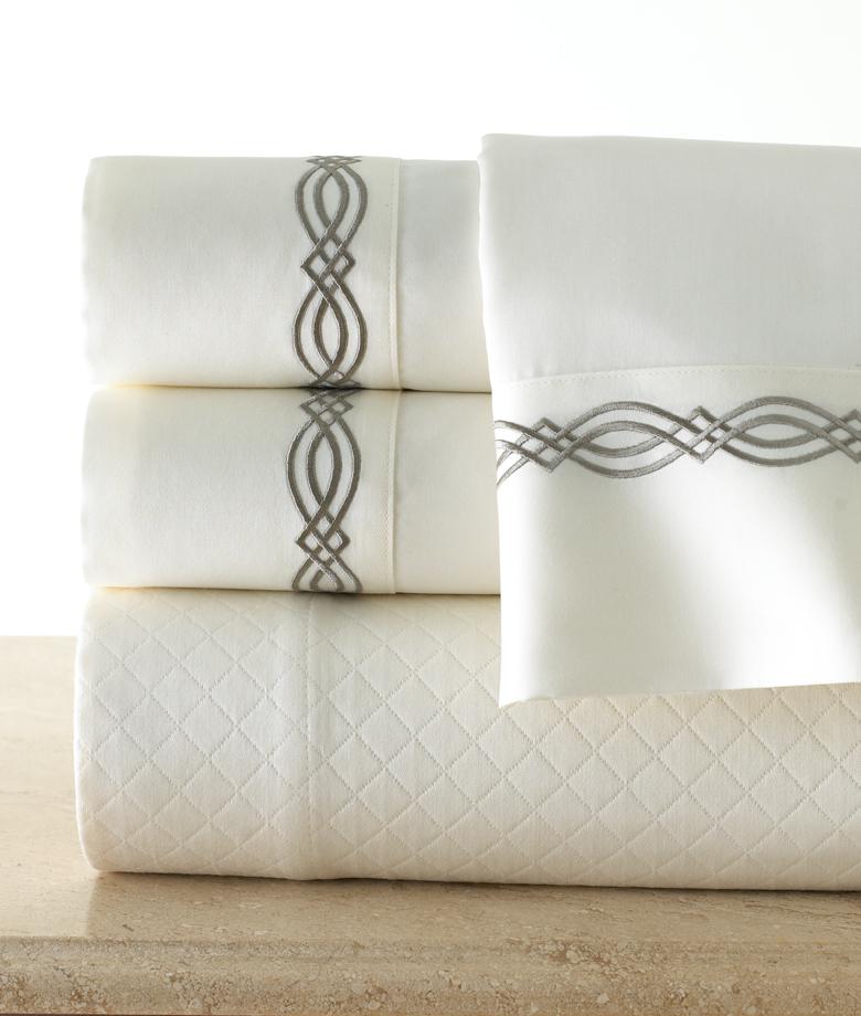 Tuscany Embroidered Sateen Bedding by Legacy Home | Fig Linens – FIG ...