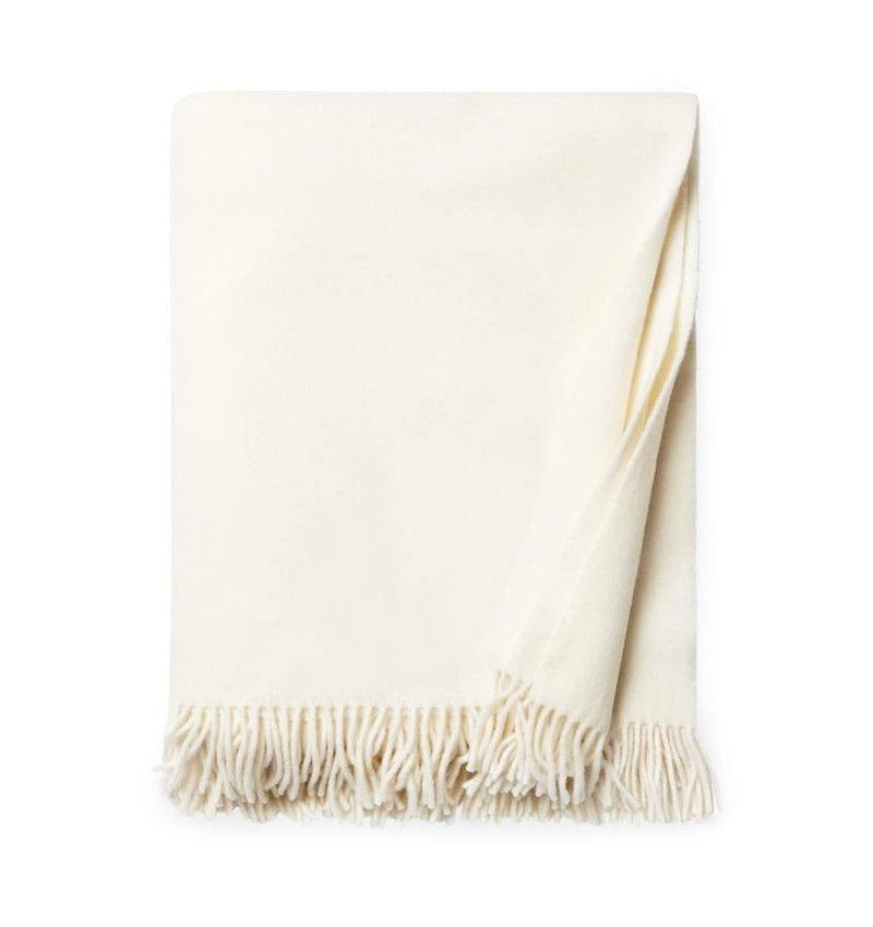 Vimmo Ivory Wool Throw by Sferra | Fig Linens and Home – FIG LINENS AND ...